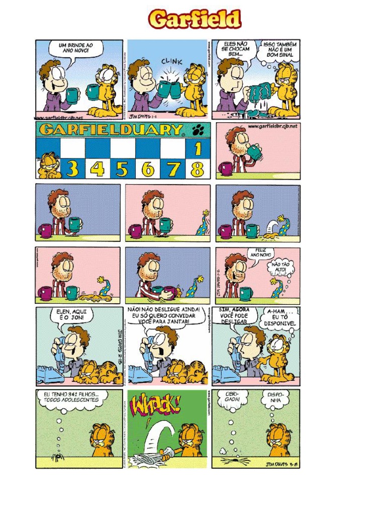 Tirinhas Do Garfield. | PDF
