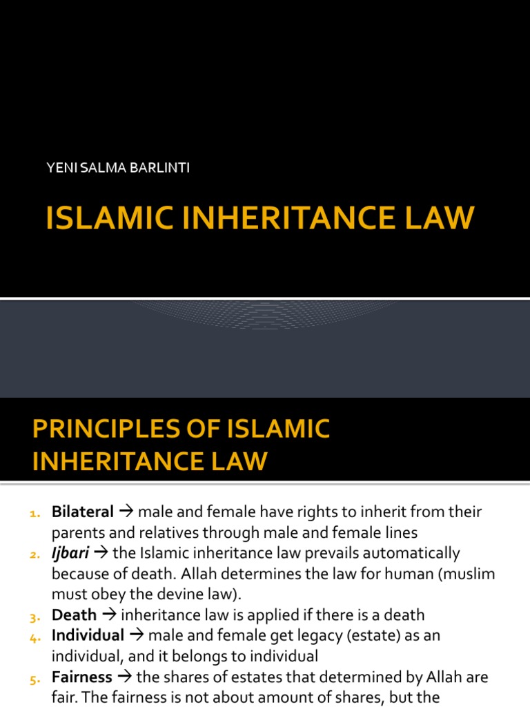 Introduction To Islamic Inheritance Law (Eng) | PDF | Inheritance | Justice