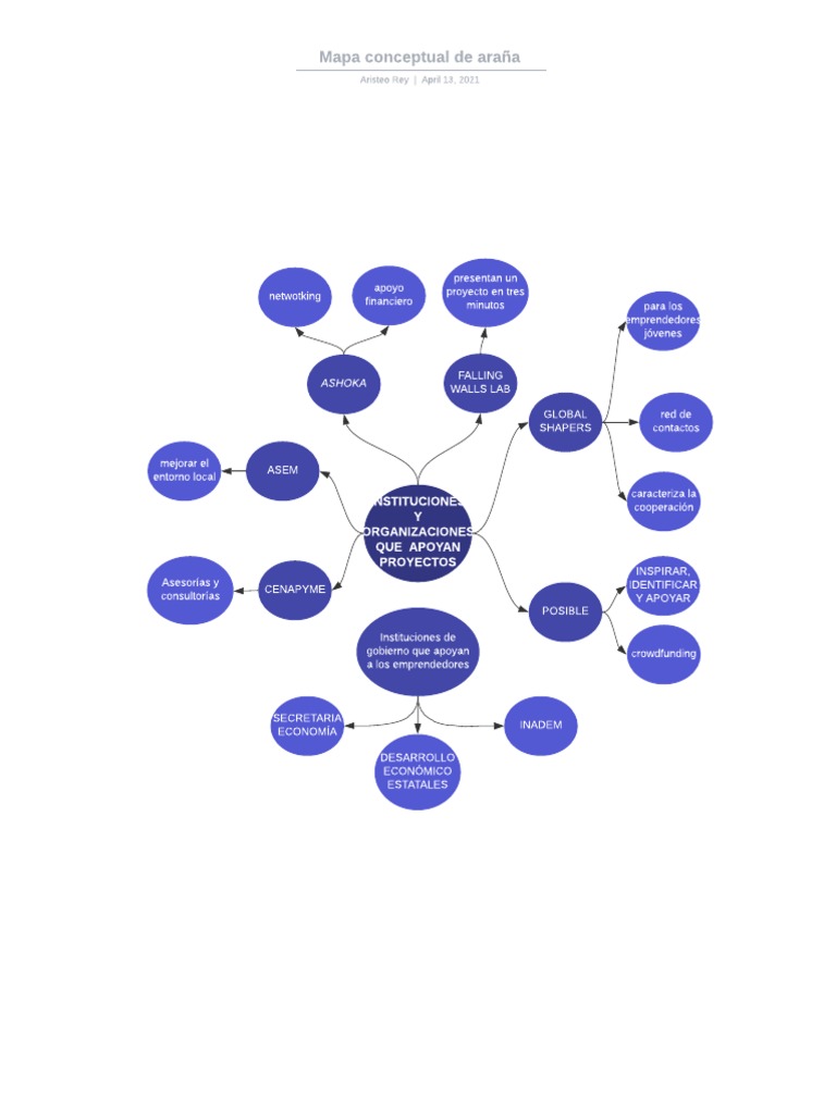 Mapa Conceptual de Araña | PDF