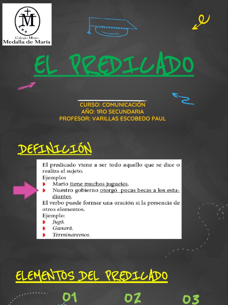 EL PREDICADO-1ro Sec. | PDF