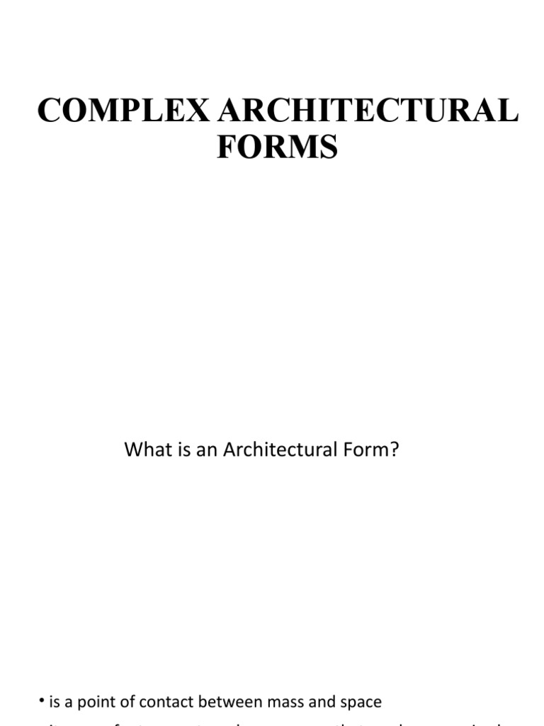 Complex Architectural Form Analysis | PDF | Shape | Rhythm