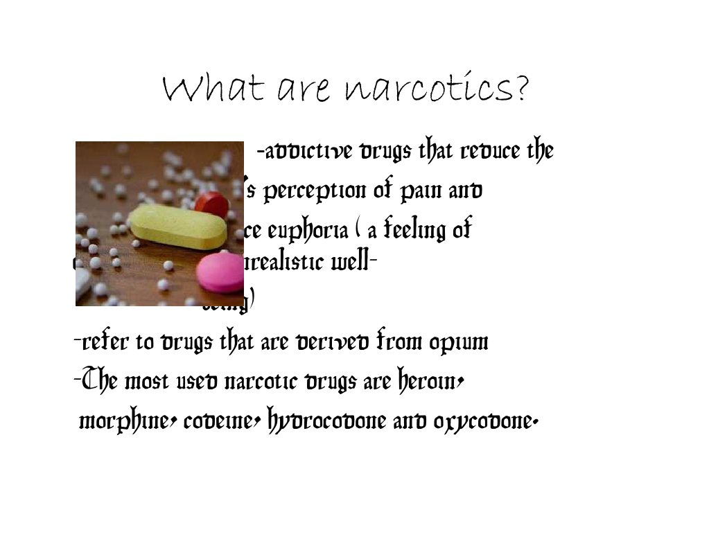 What Are Narcotics | PDF