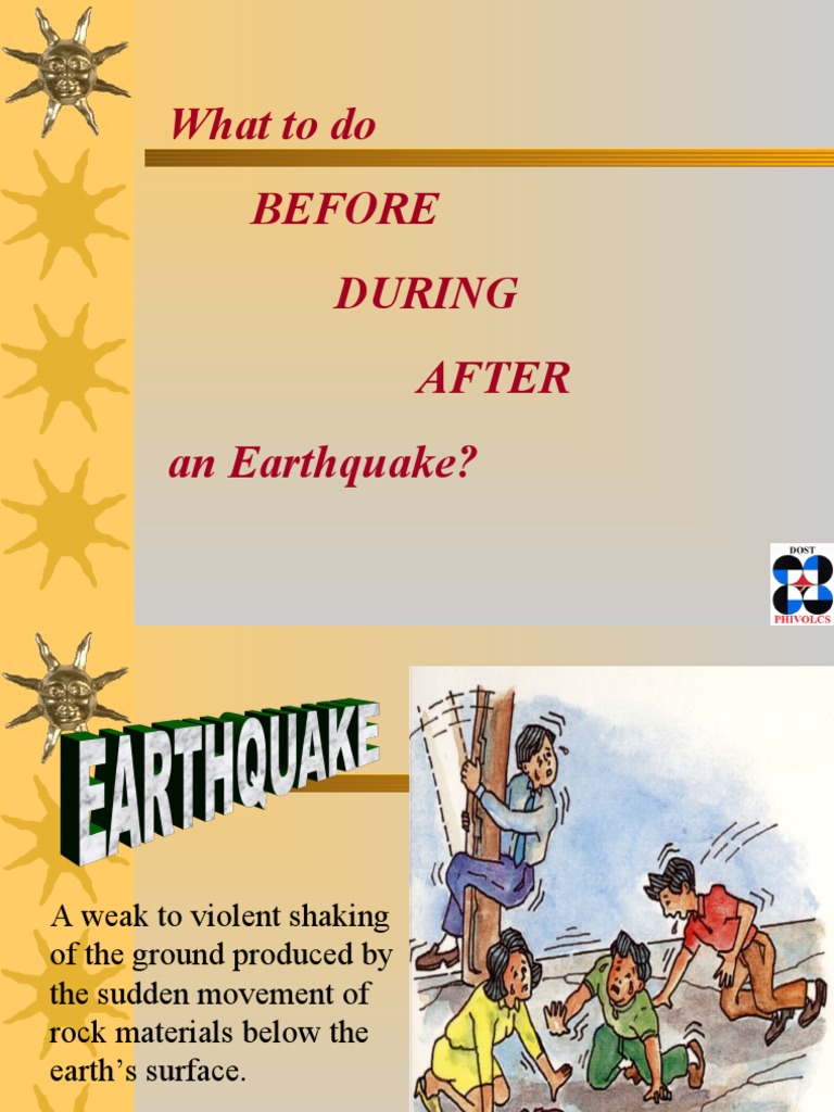 Earthquake Drill Presentation | PDF | Earthquakes | Emergency Management