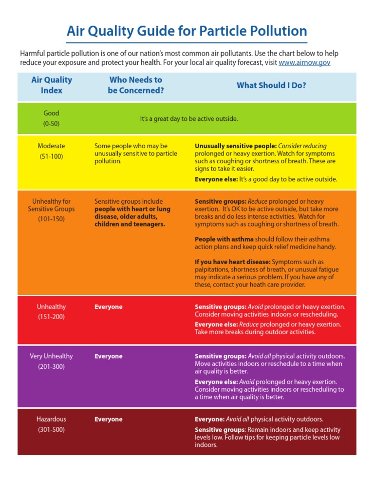 Air Quality Guide | PDF | Air Pollution | Particulates