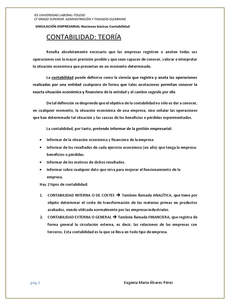 Nociones Básicas de Contabilidad | PDF | Contabilidad | Contabilidad financiera