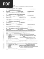 Lantay Pahambing Pasukdol Grade5 Worksheet | PDF