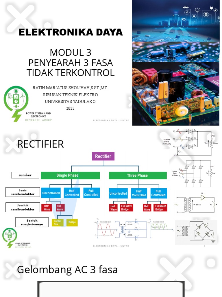 Elektronika Daya Modul 3 - Penyearah 3p Tak Terkontrol | PDF