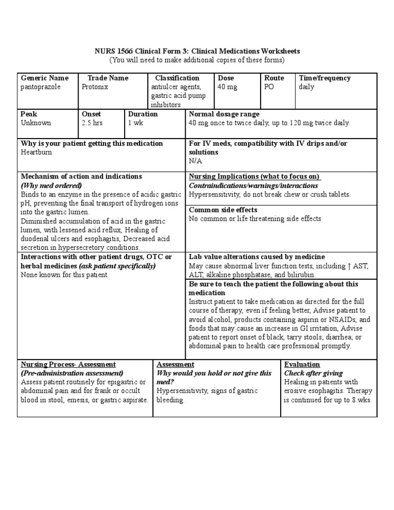Protonix (Pantoprazole) | PDF | Drugs | Clinical Medicine