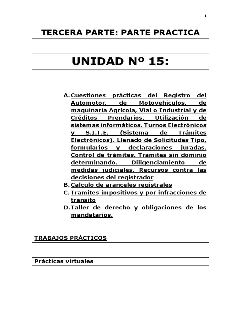 Unidad 15 - Practica Curso Mandatarios 2020 Por Zoom | PDF