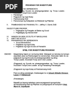 Boy Scout Investiture-Script Tagalog | PDF