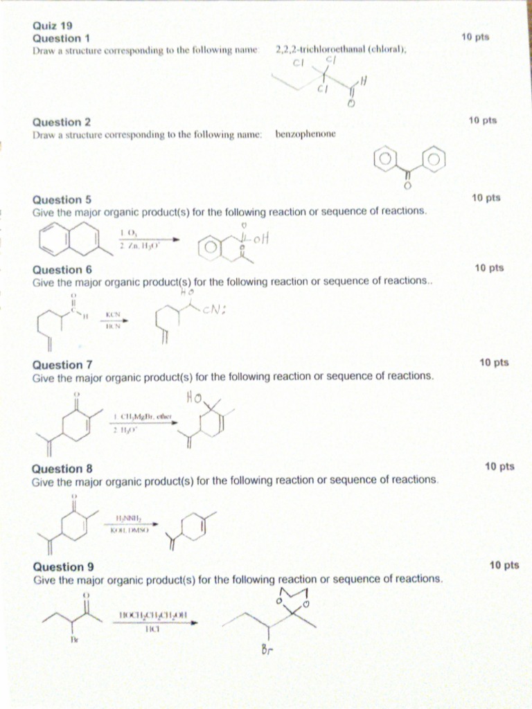 Organic Chemistry Synthesis | PDF
