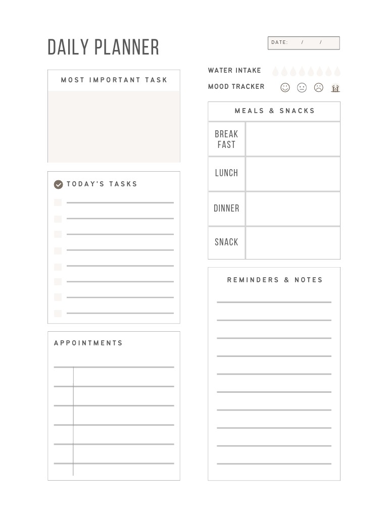 Daily Weekly Planner | PDF