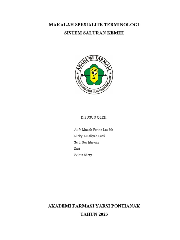Terminologi Sistem Perkemihan Manusia | PDF | Sains & Matematika