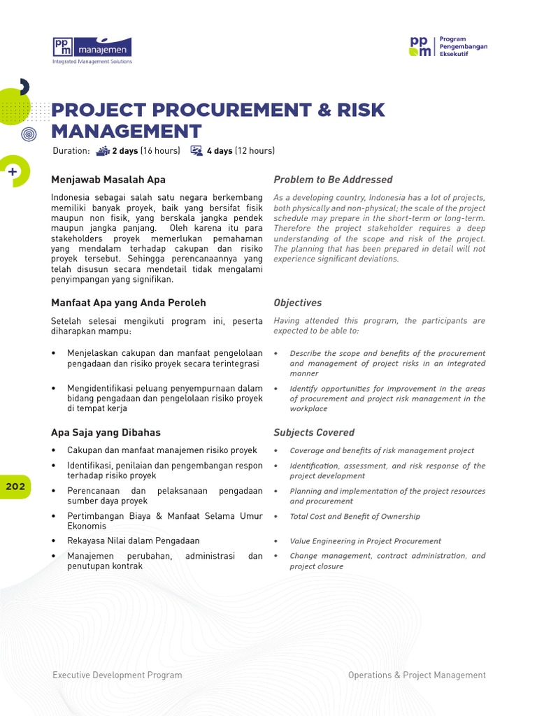 Project Procurement - Risk Management | PDF