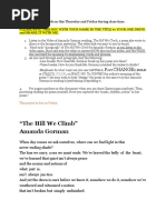 THE HILL WE CLIMB - Amanda Gorman | PDF | Poetry