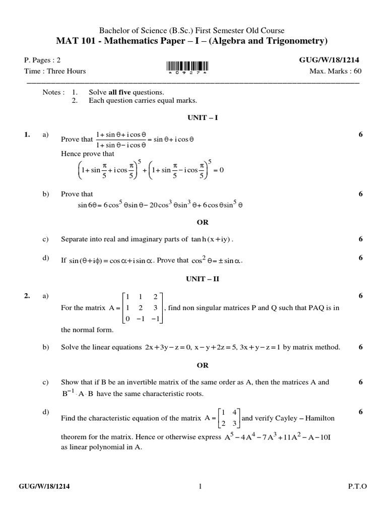 Solutions to Problems in Algebra, Trigonometry, and Matrix Theory from ... Solutions to Problems in Algebra, Trigonometry, and Matrix Theory from ...