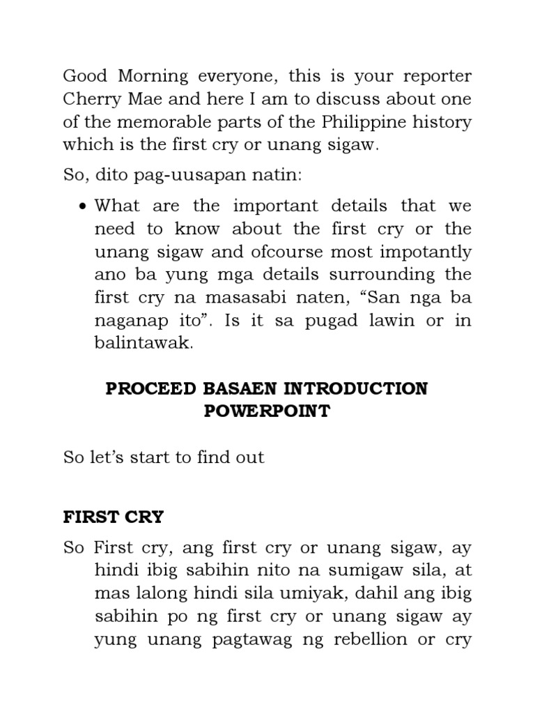 History Report Script | PDF