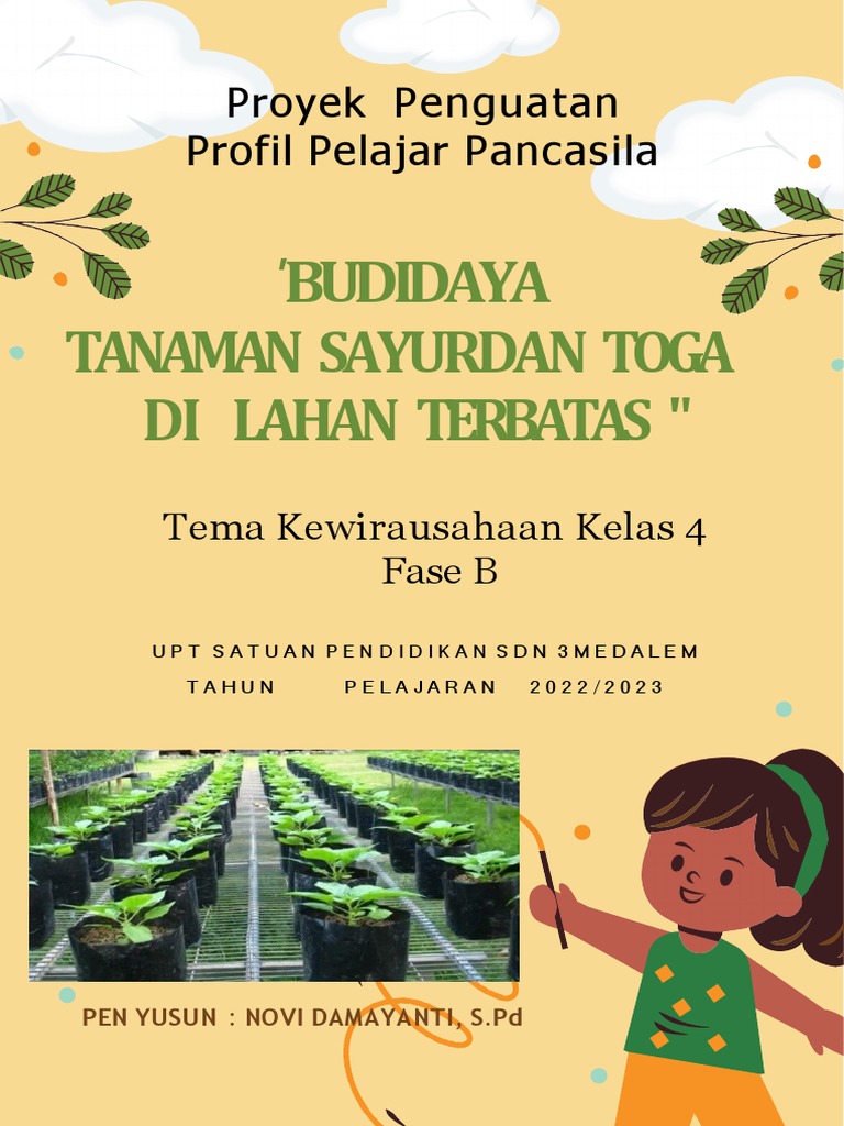 Budidaya Tanaman Sayuran dan Toga untuk Meningkatkan Kualitas Lingkungan Sekolah | PDF