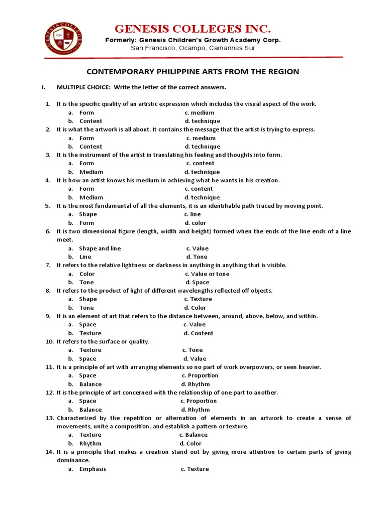 CPAR Brain Quest | PDF | Filmmaking | Printmaking
