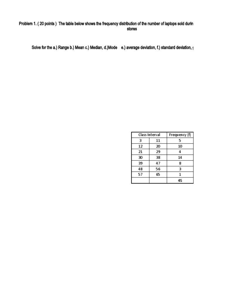 Part 1 Exam Test 1 Pdf Analysis Of Variance Standard Deviation