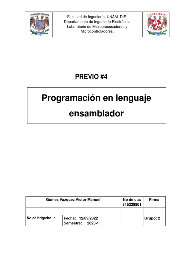 Previo 4 | PDF
