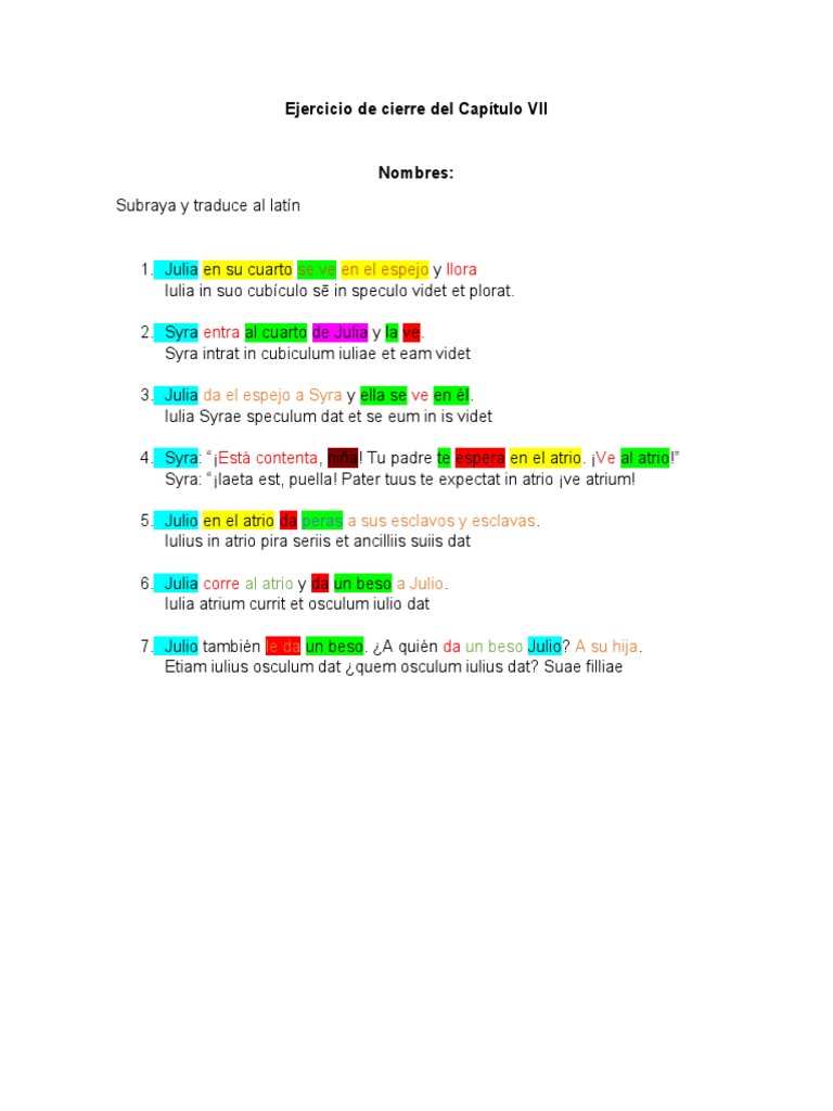 Ejercicio de Cierre Del Cap Tulo VII | PDF