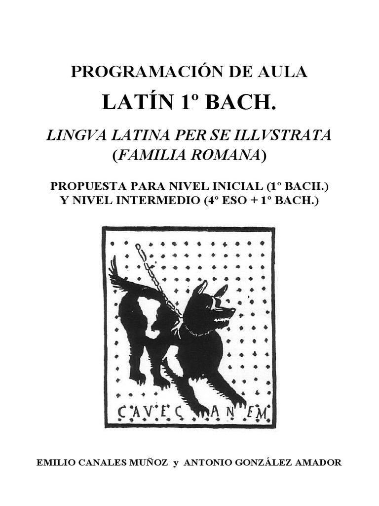 Programacion Aula Latin 1bach | PDF | latín | Verbo