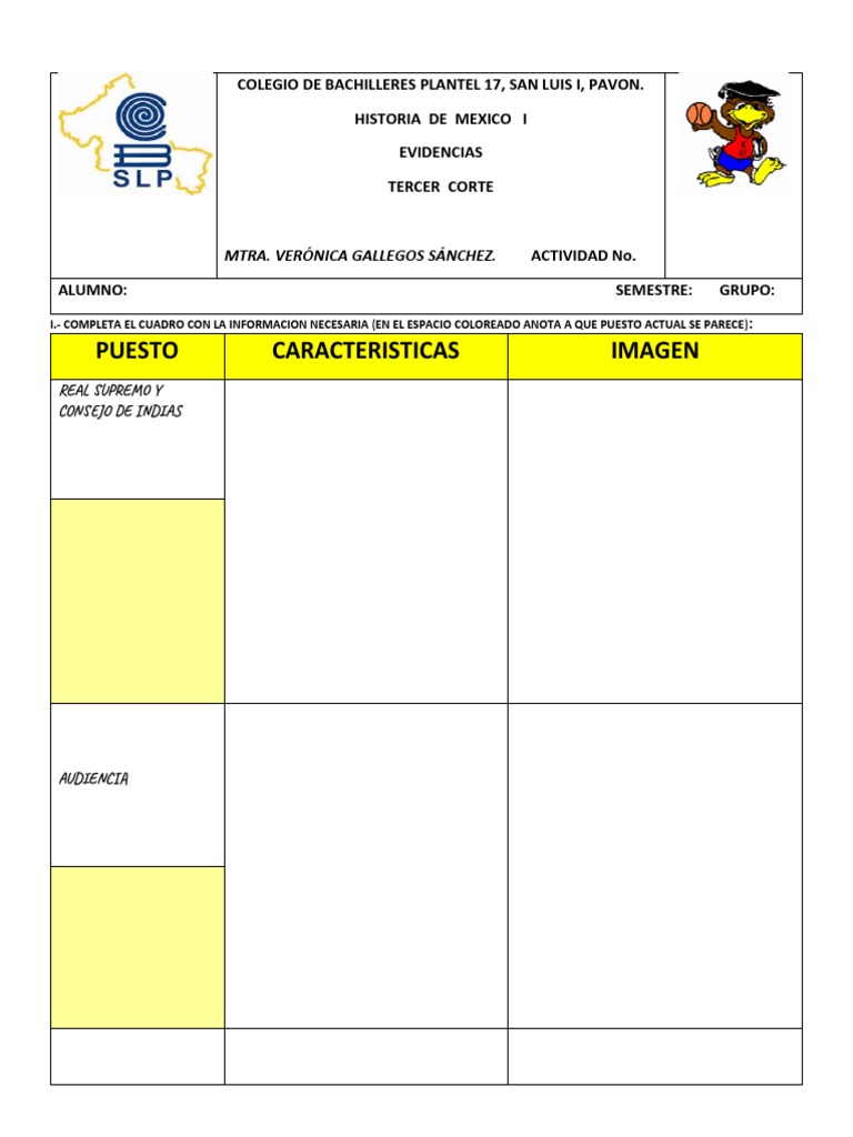 Actividades Historia C3 2022B | PDF | Antiguas colonias españolas | Colonización española de las ...