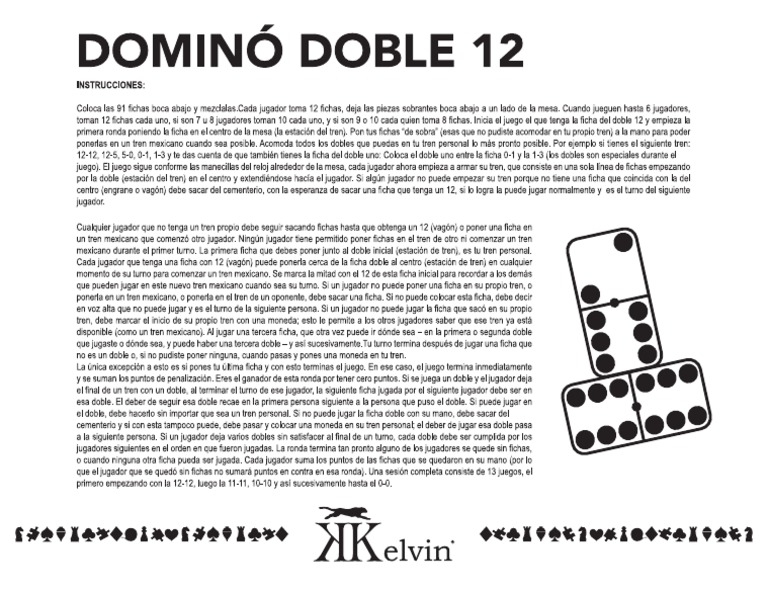 146 Instructivo Domino Doble 12 | PDF