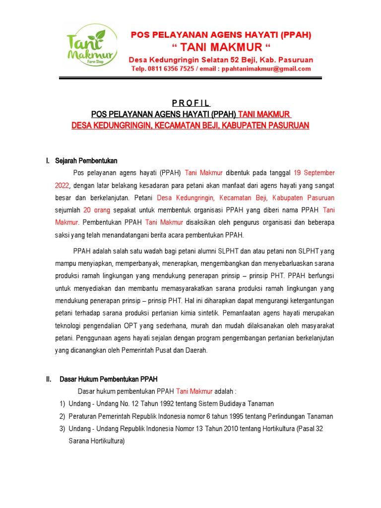 Profil Ppah | PDF