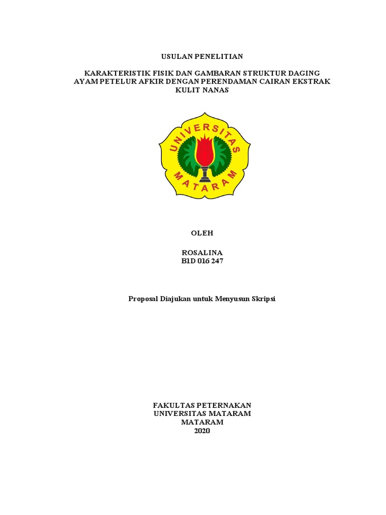 Karakteristik Daging Ayam Afkir Nanas | PDF | Sains & Matematika