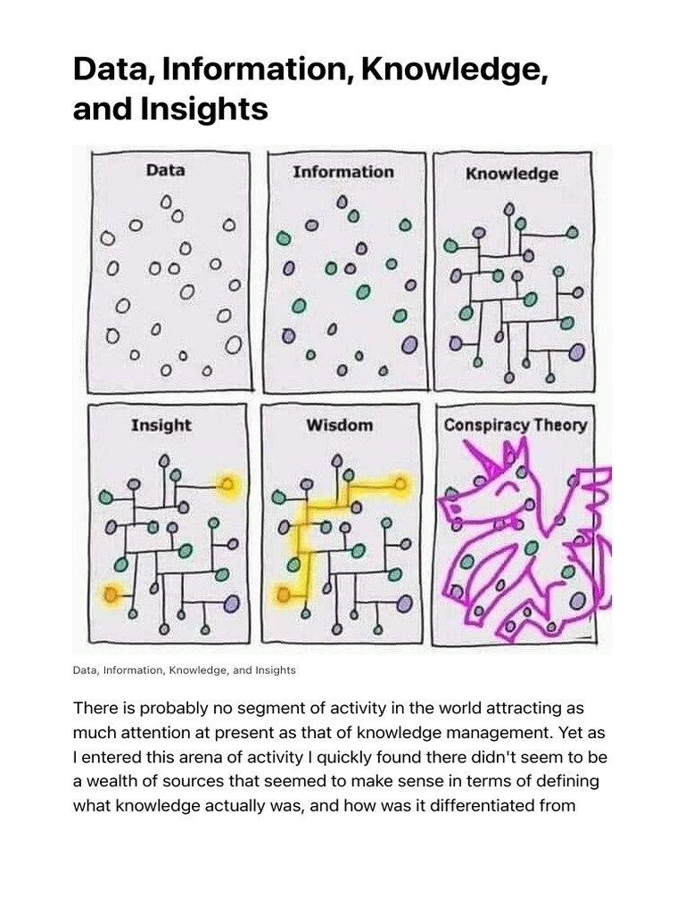 Data, Information, Knowledge, and Insights | PDF | Data | Information