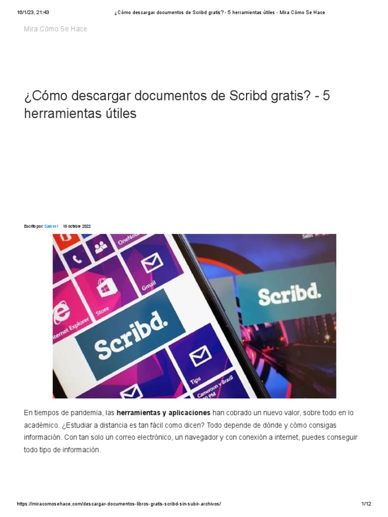 Descargar Scrub | PDF | Scribd | Archivo de computadora