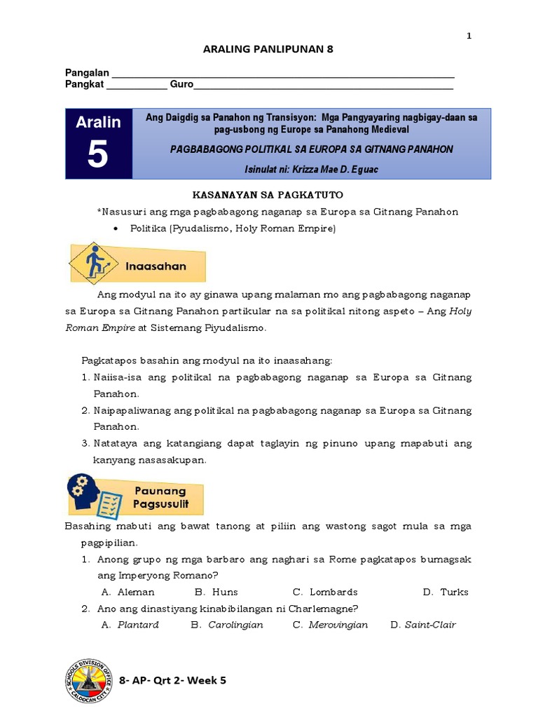 8 AP QTR 2 Week 5 | PDF