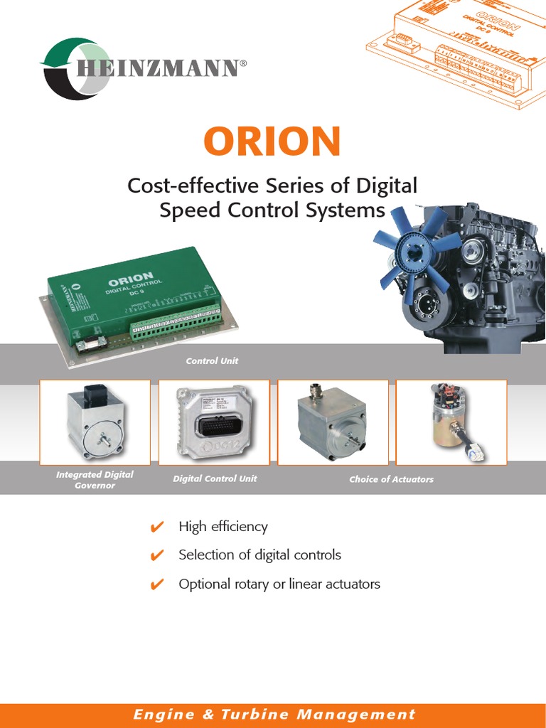 LEA ORION Cost-Effective Digital Speed Control Systems e | PDF ...