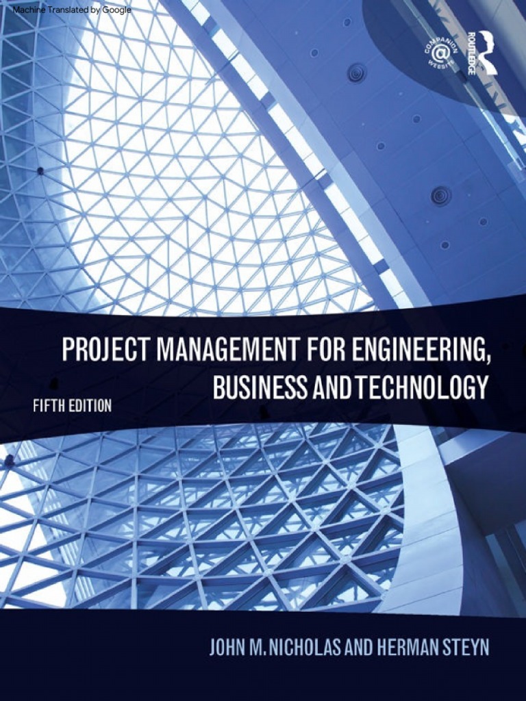 Español Proyect Management For Engineering, Bussiness and Technology ...