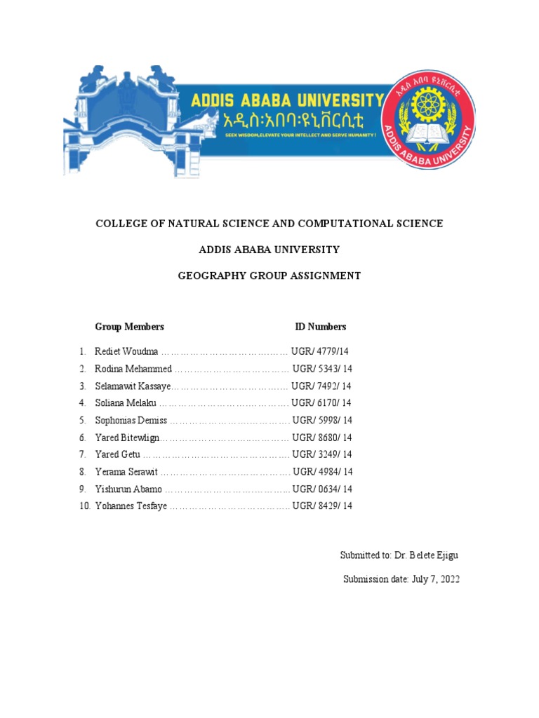 Geography Group 3 Final | PDF | Ethiopia | Exports