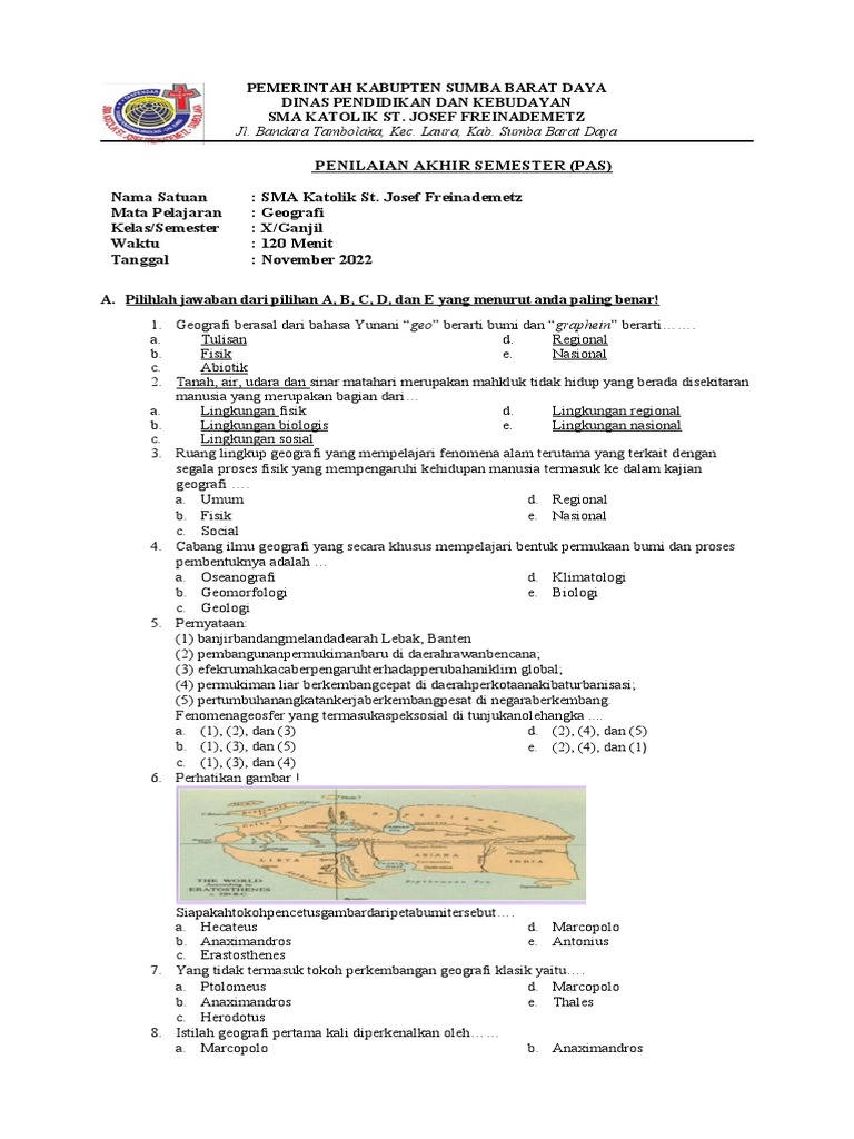 Soal Fix Geo | PDF | Ilmu Sosial | Sains & Matematika