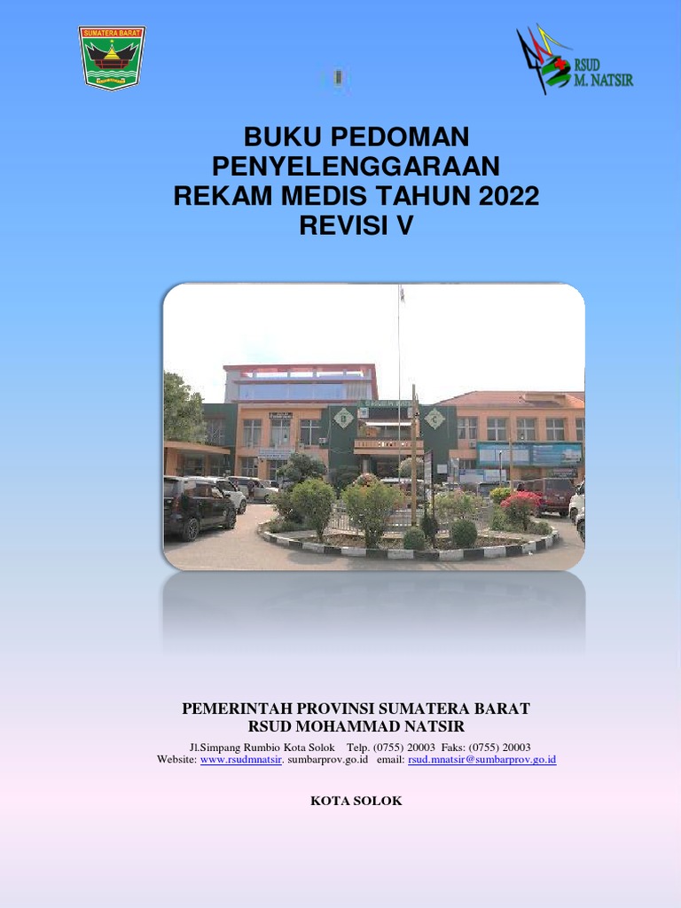 Buku Pedoman Penyelenggaraan Rekam Medis Tahun 2022 | PDF