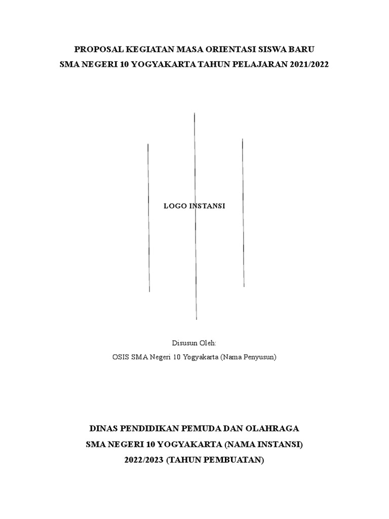 Contoh Proposal Kegiatan | PDF