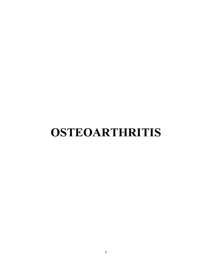1 Review Osteoarthritis Pdf Knee Anatomical Terms Of Motion