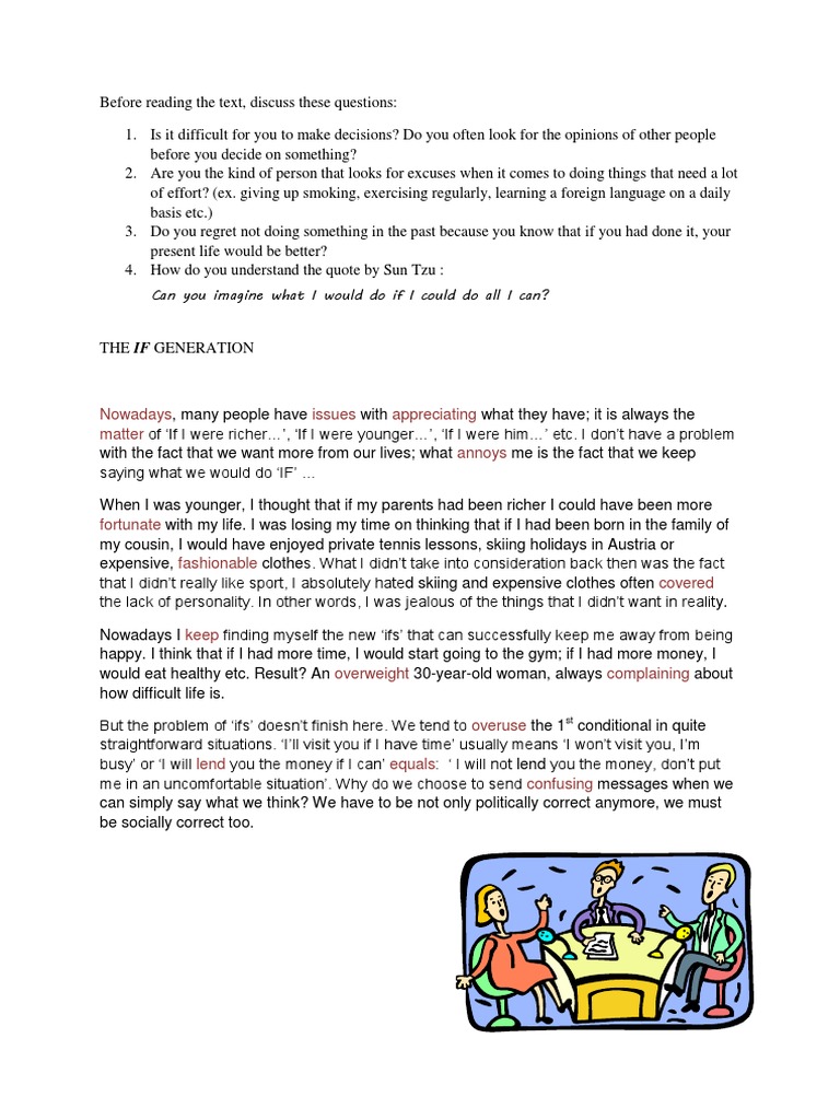 If Generation Worksheet | PDF | Languages