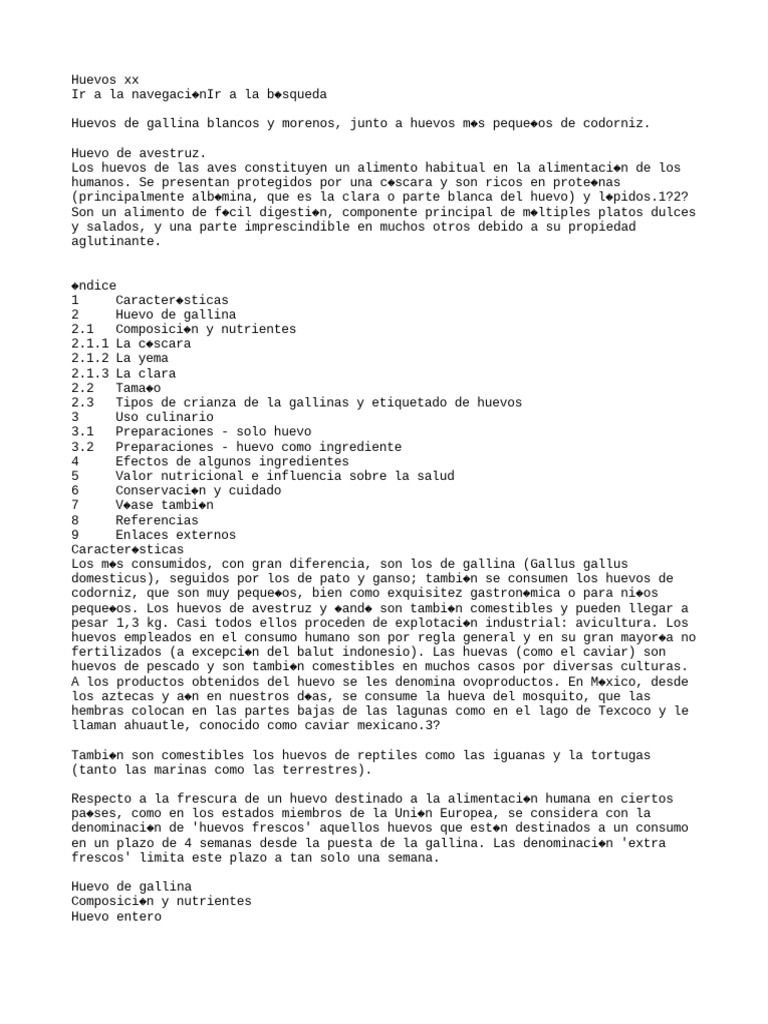 Huevos | PDF | Huevo como alimento | Huevo