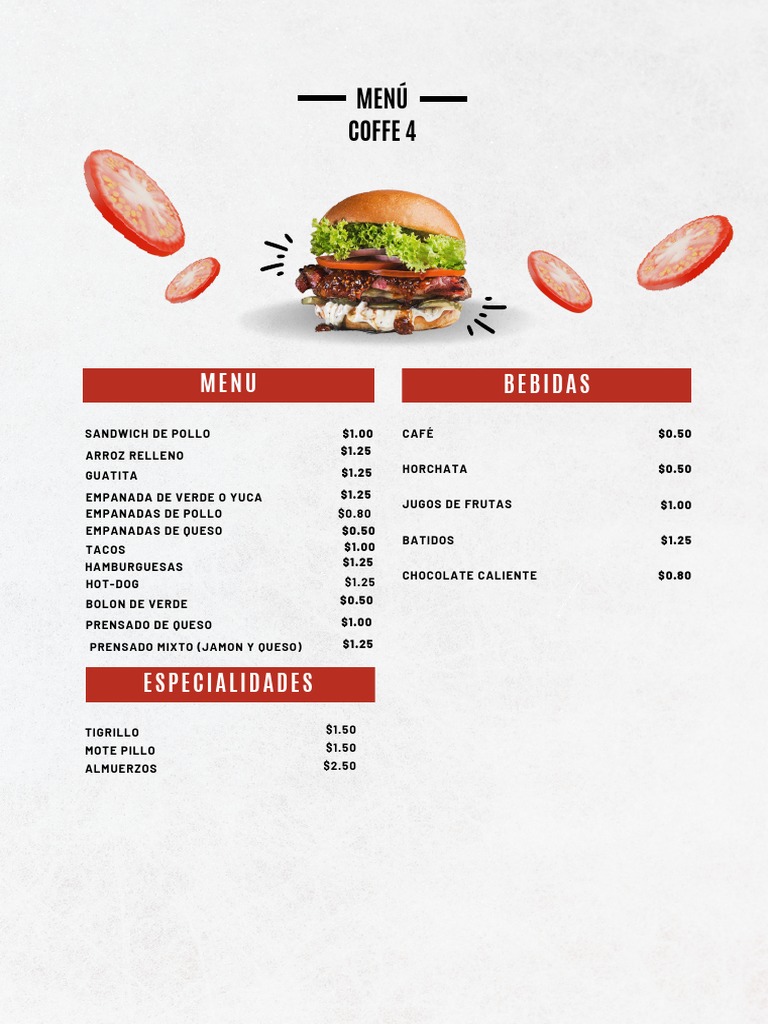 Menu Restaurante Saludable Blanbo | PDF
