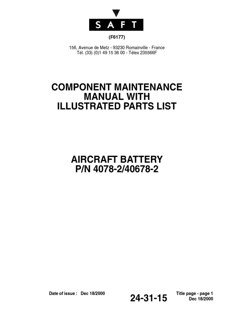 Main Battery 40678-2 | PDF | Electricity | Electrical Engineering
