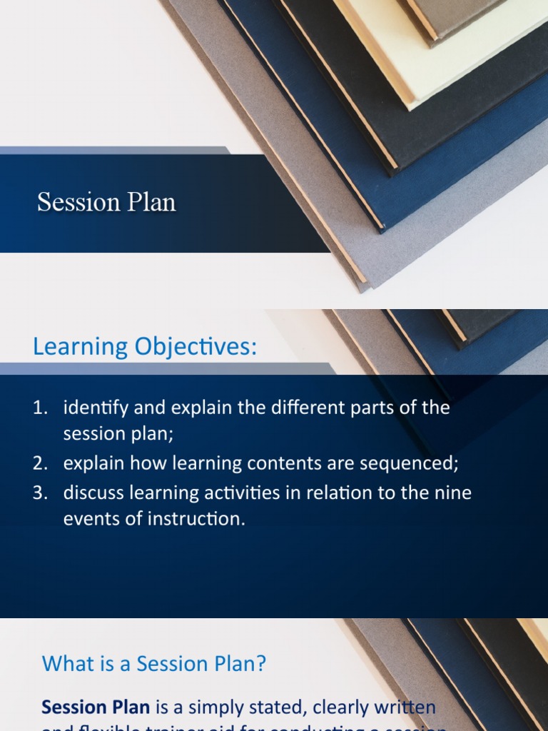 Session Plan | PDF | Learning | Educational Assessment