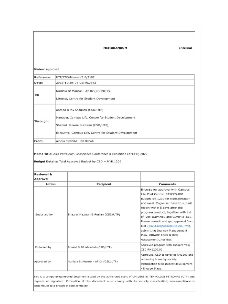 Approved Ememo Apgce2022 | PDF