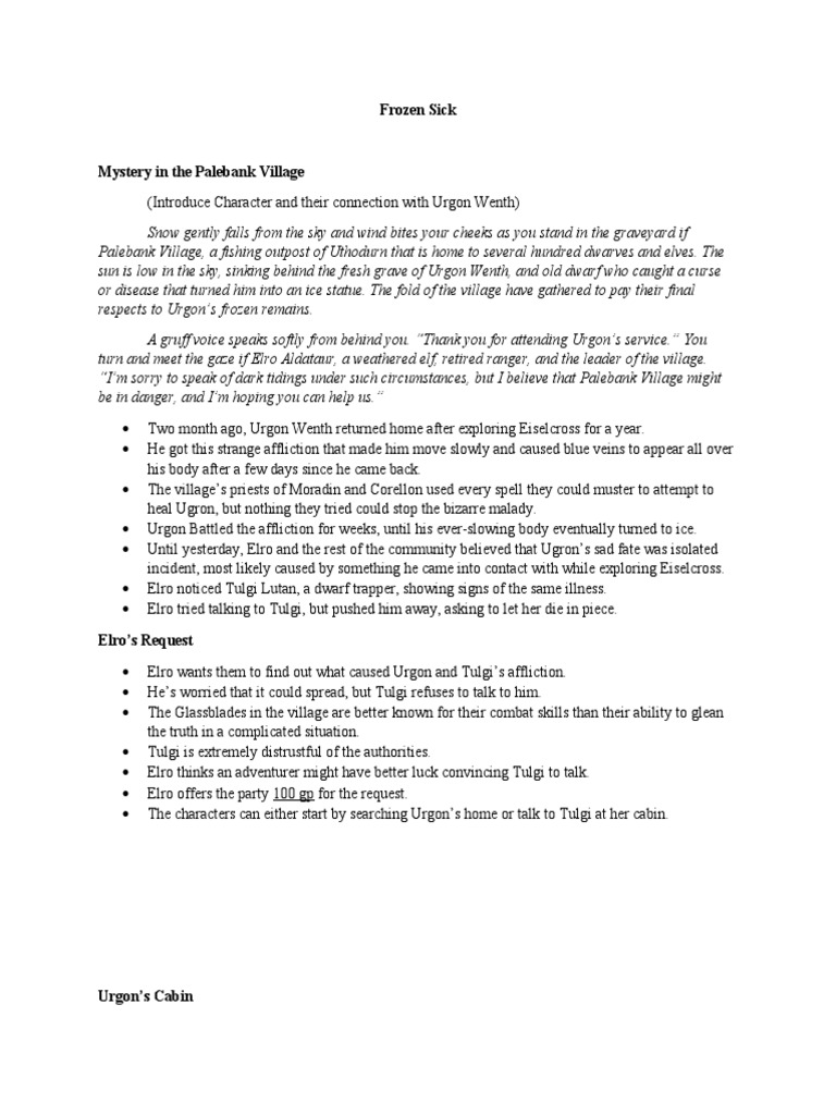 Frozen Sick Campaign | PDF