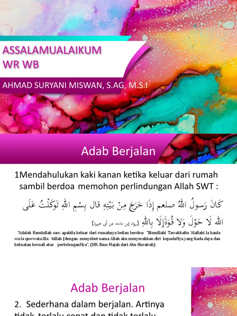 Adab Berjalan dalam Islam | PDF