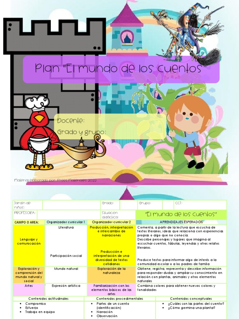 Plan Cuentos | PDF | Estudios de idiomas extranjeros | Ficción general